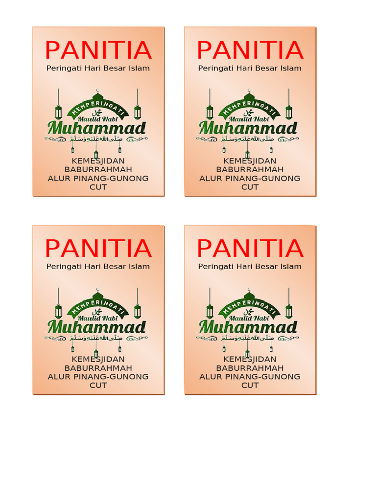 Bet Panitia | PDF
