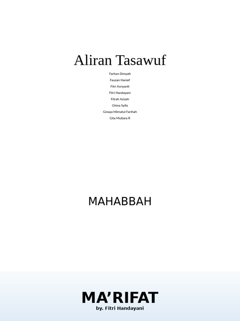 MA'RIFAT (Autosaved) | PDF