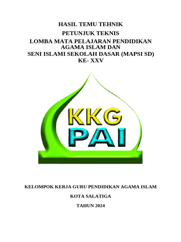 Kota - Juknis Mapsi | PDF