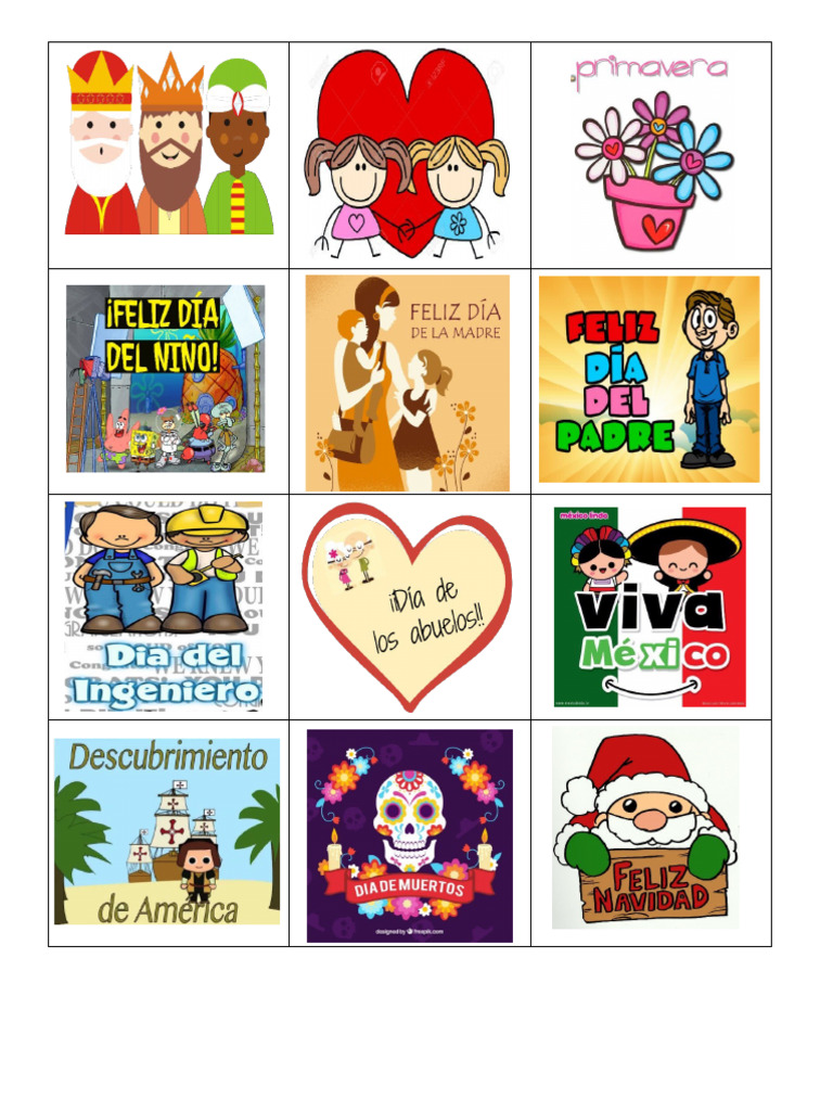 dibujos los meses del año | PDF