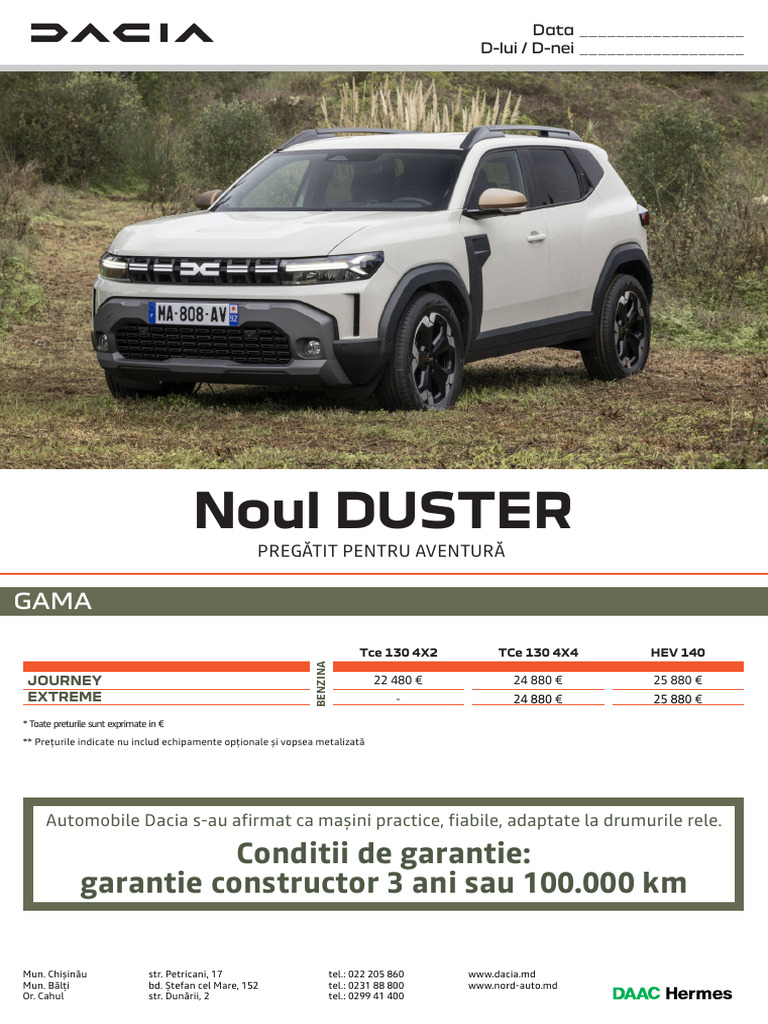 DUSTER | PDF | Motor Vehicle