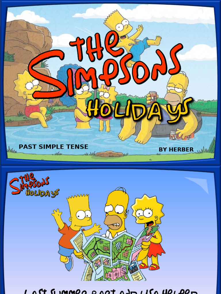 The Simpsons Holidays PPT Fun Activities Games Picture Description ...