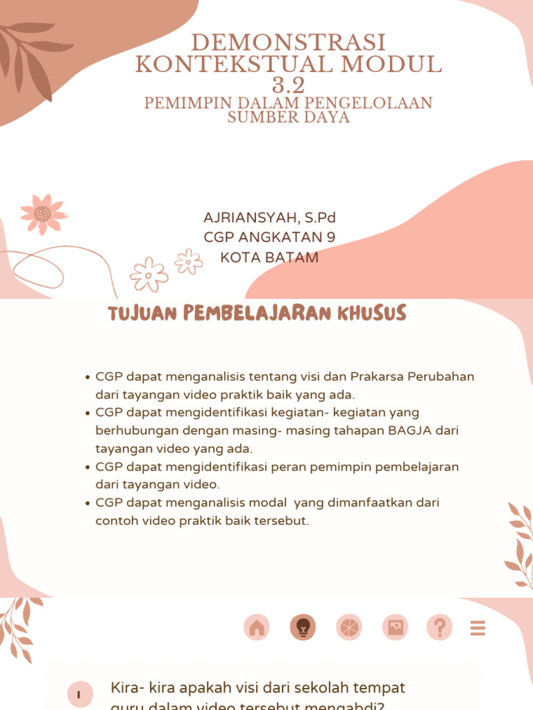 Demonstrasi Kontekstual Modul 3.2 | PDF