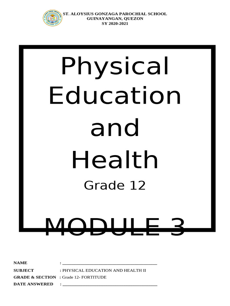 Module 3 Pe 3 | PDF
