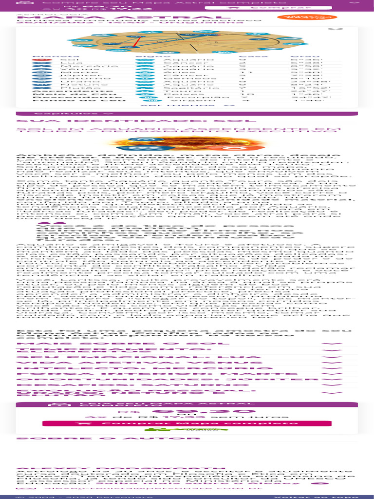 Mapa Astral Personare | PDF