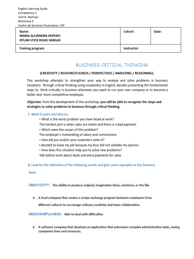 Workshop 3 Startups 1 Pdf