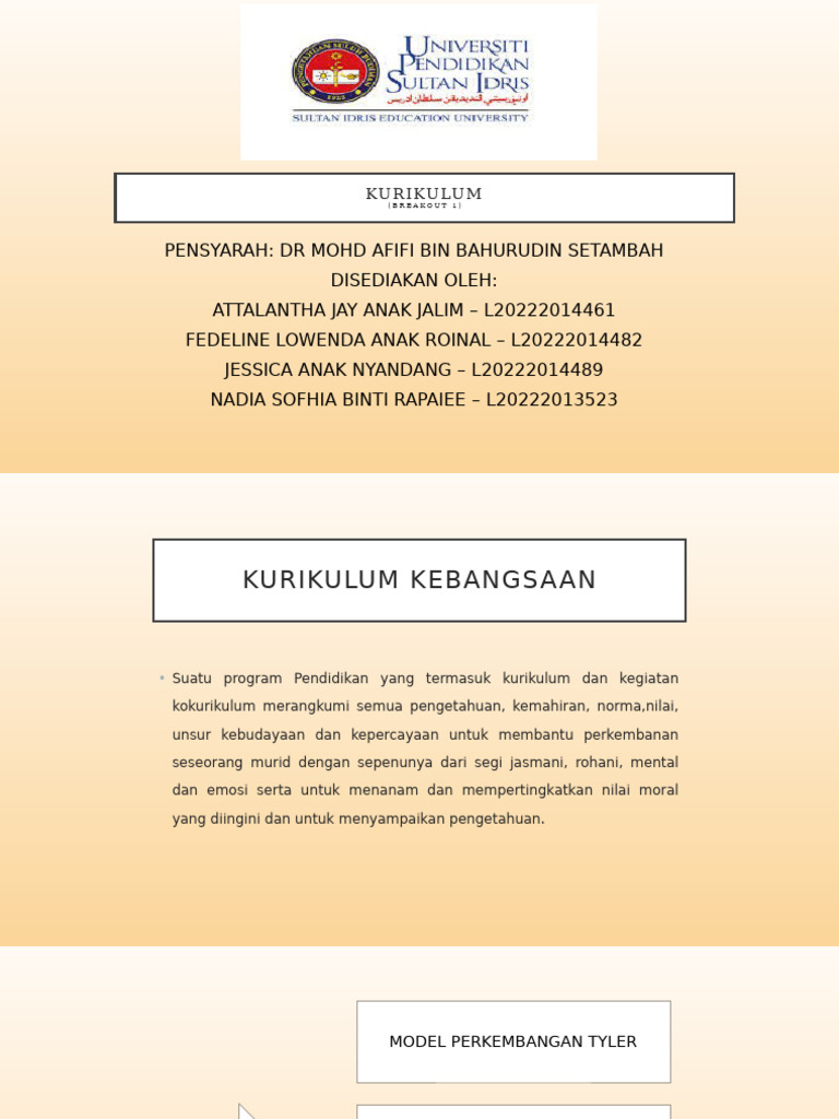 KURIKULUM (BREAKOUT 1) | PDF