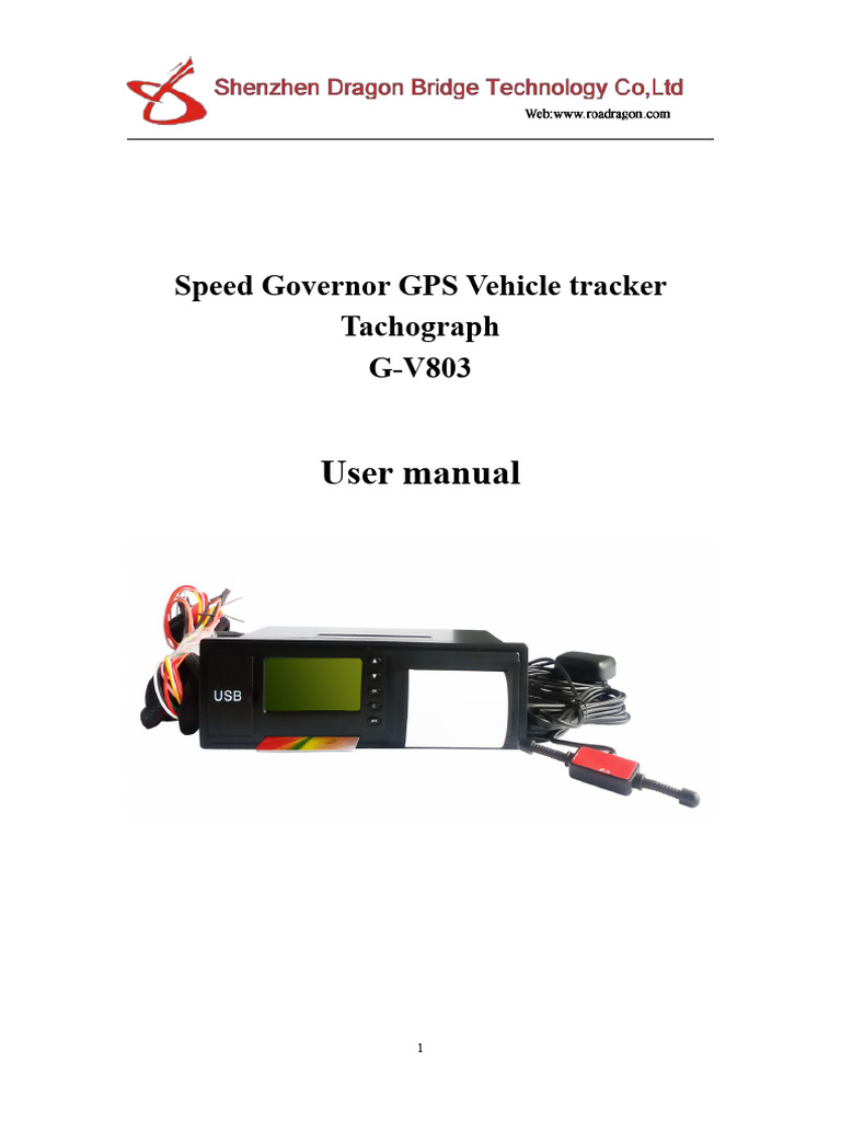 G V803 Instruction Manual | PDF
