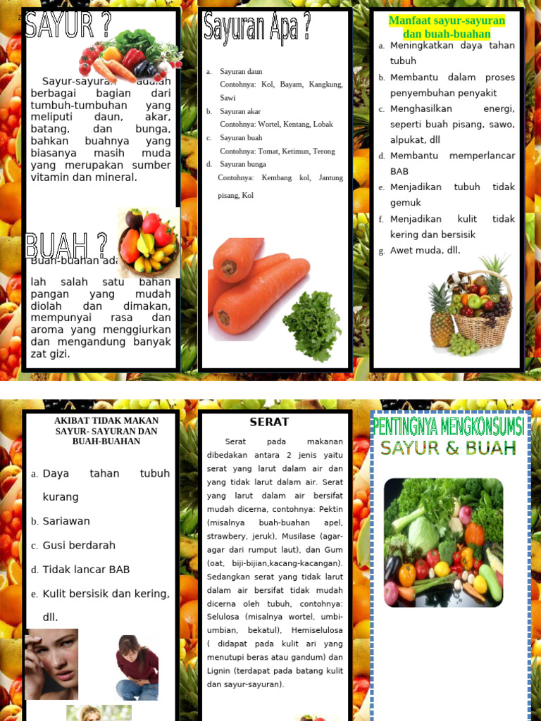 -Leaflet-Sayur-Dan-Buah | PDF