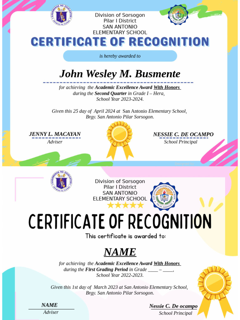 Ready To Edit Certificates | PDF