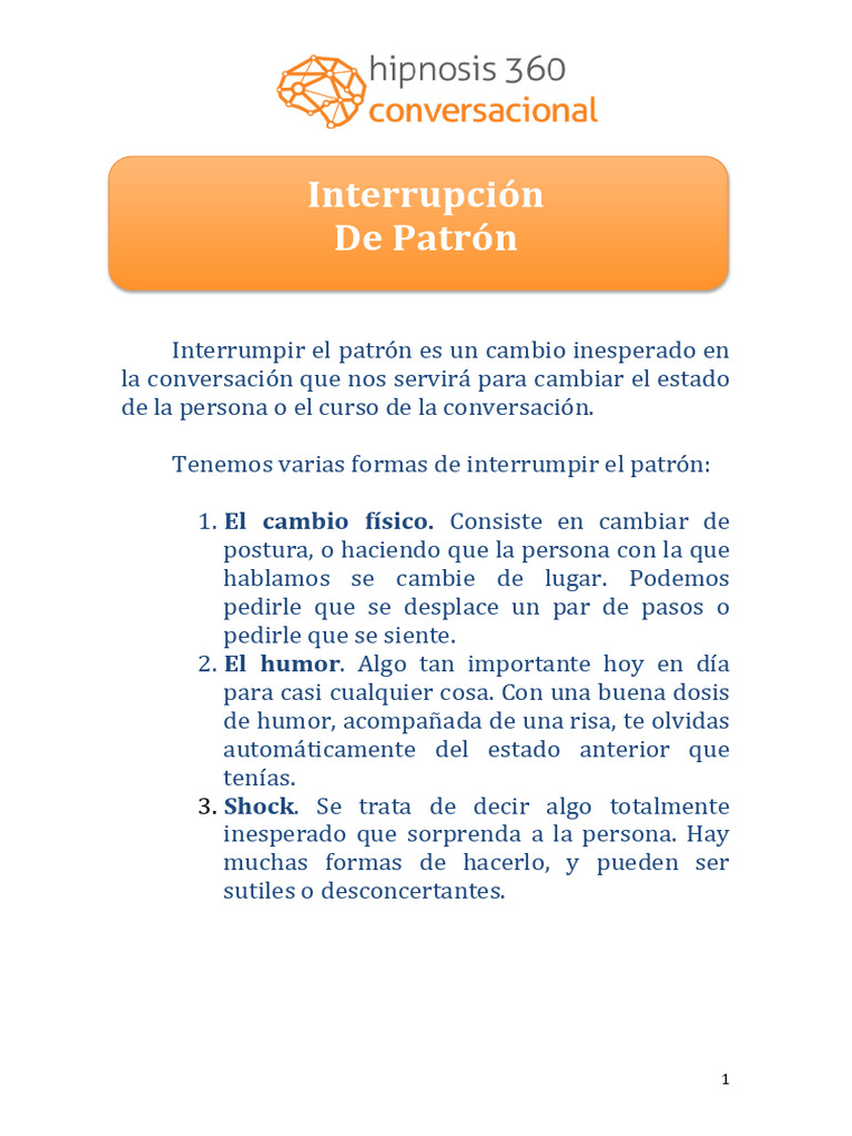 Lección 2 - Interrupción de Patrón | PDF | Autosuperación