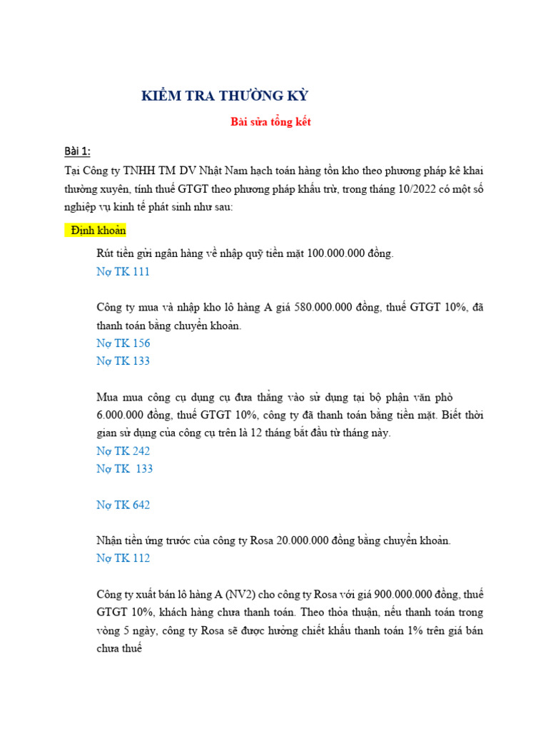 KTTC1 - LUYỆN TẬP - IUH | PDF