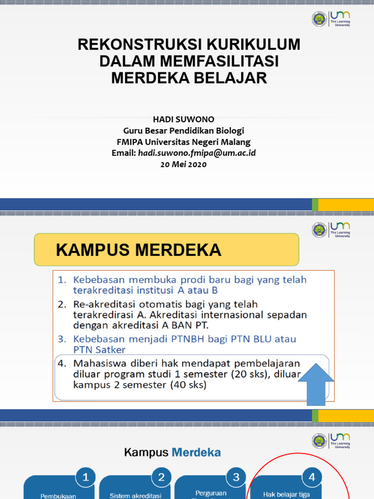Presentasi Kurikulum - Merdeka - Belajar | PDF