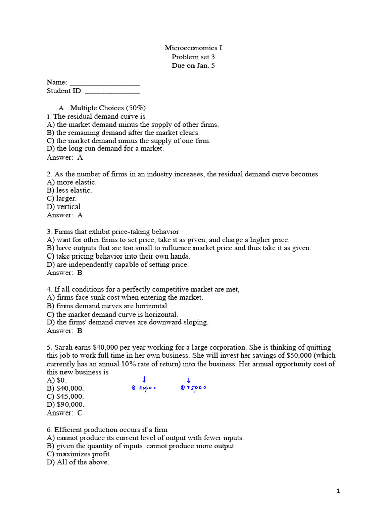 Problem Set 3 | PDF