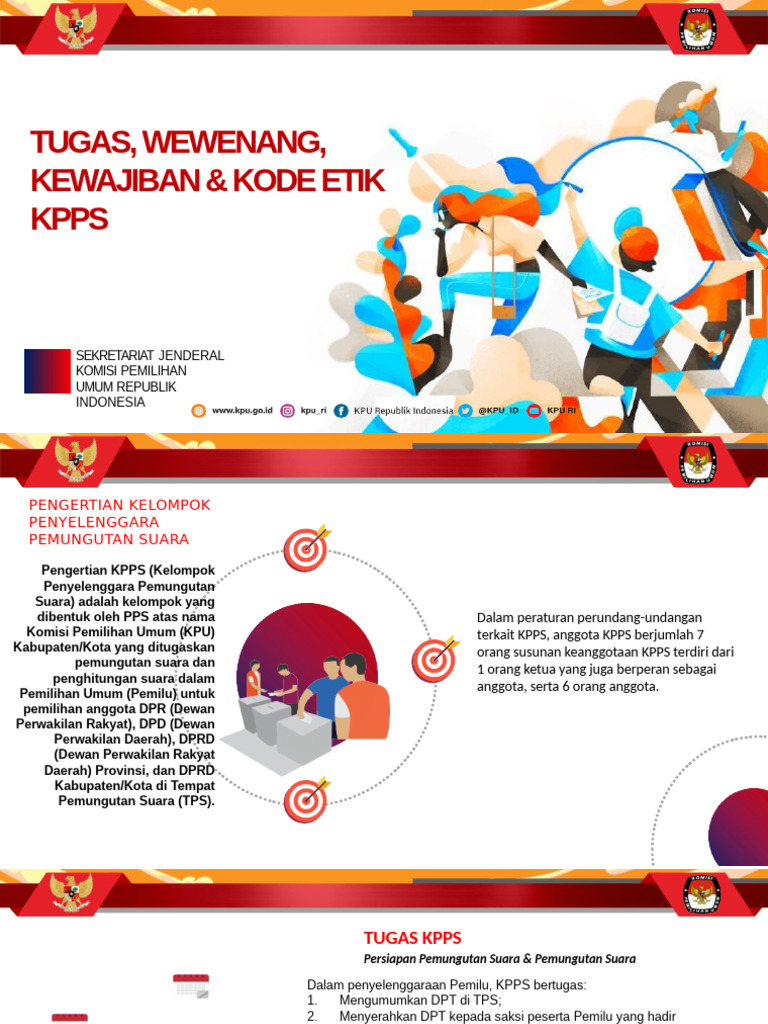 Tugas, Wewenang, Kewajiban, & Kode Etik KPPS | PDF