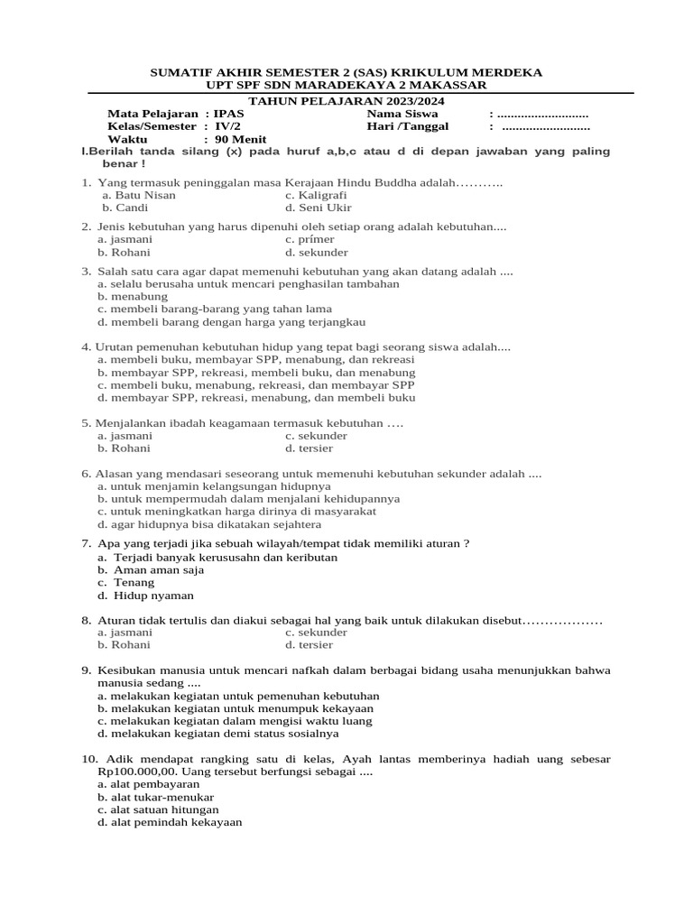 SAS IPAS KLS 4 S2 | PDF