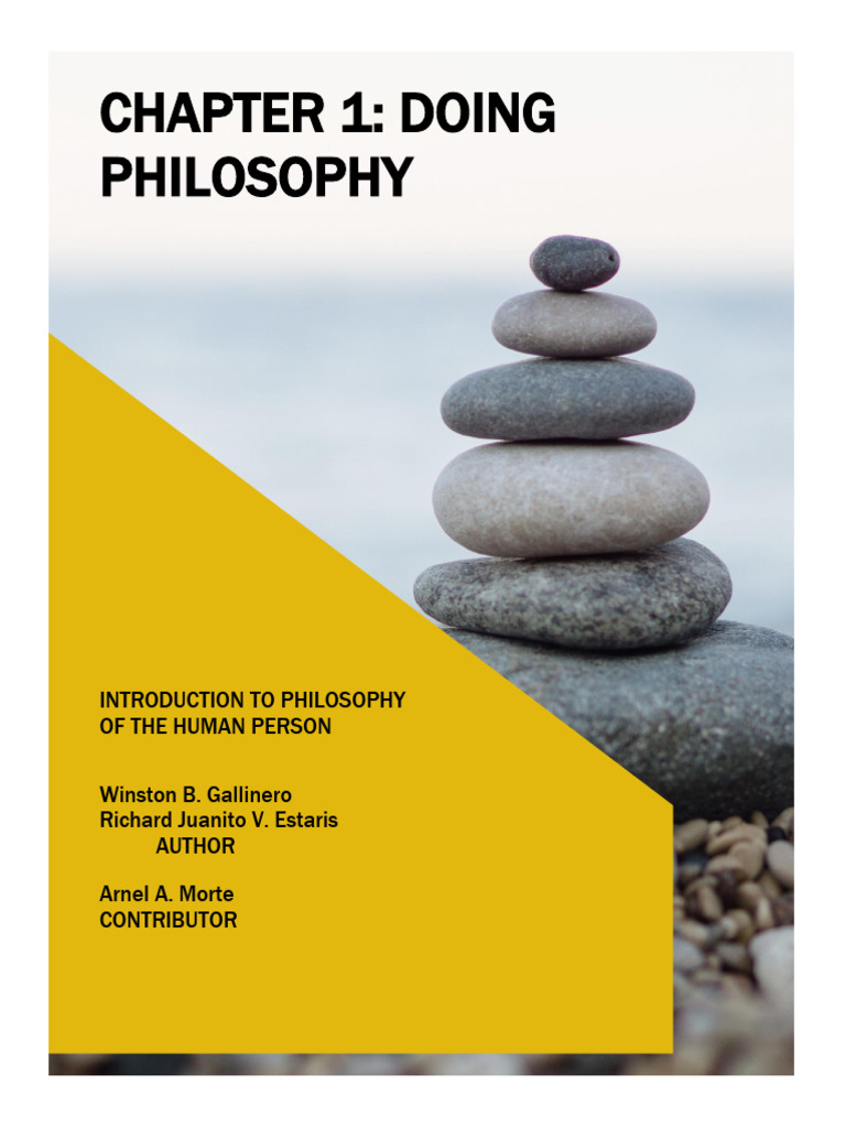 Chapter 1 Doing Philosophy | PDF