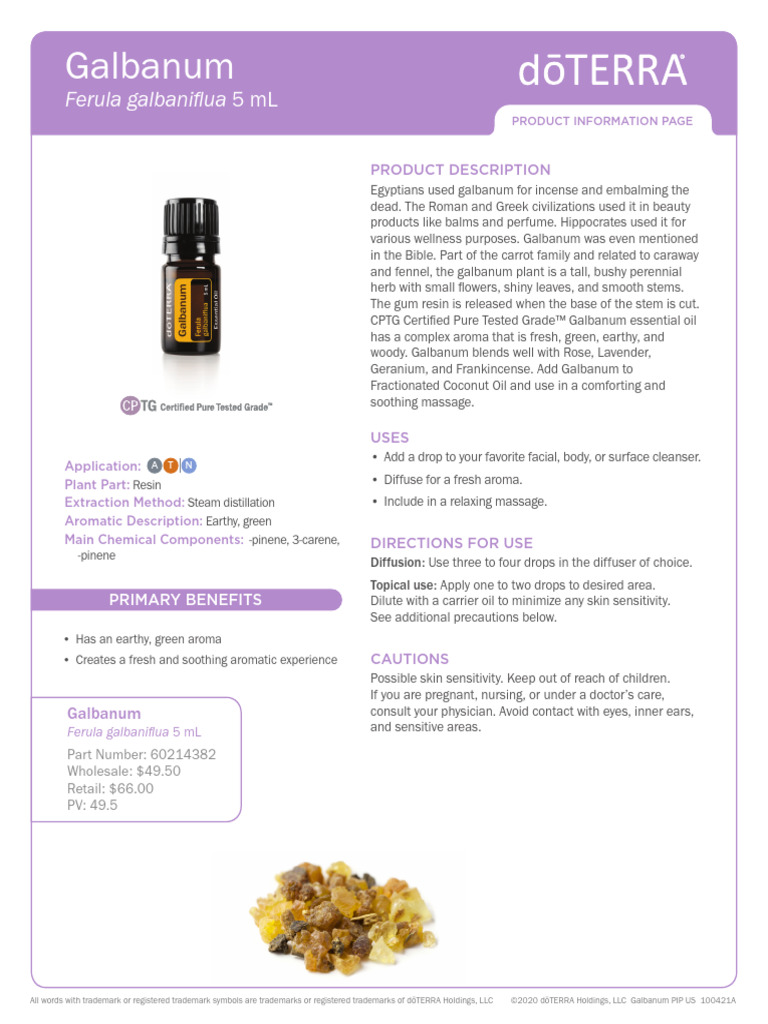 Galbanum Oil | PDF