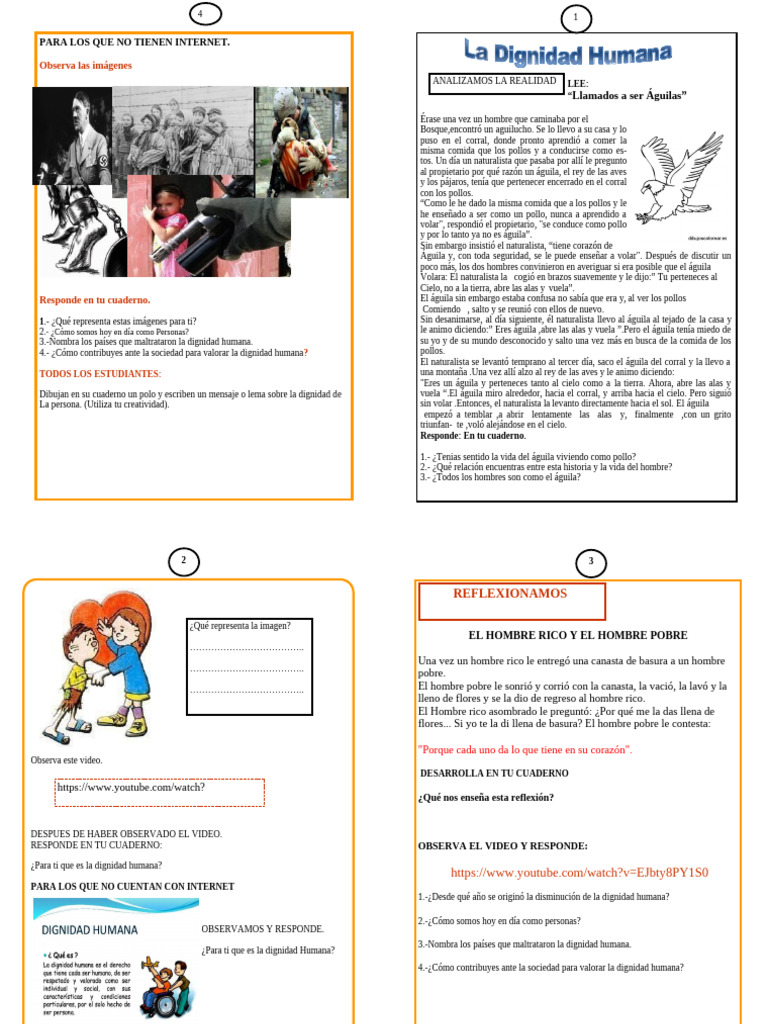 Dignidad Humana - CUARTO COLEGIO | PDF