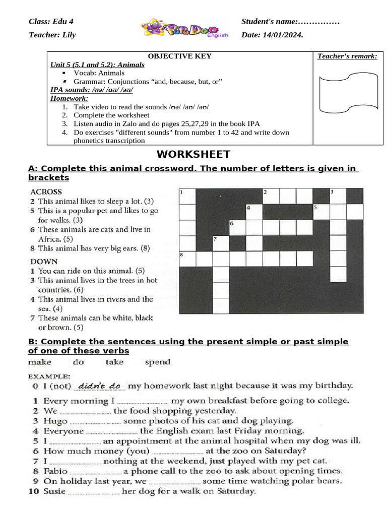 WS EDU 4 - U5 OB KEY - 14 Jan | PDF