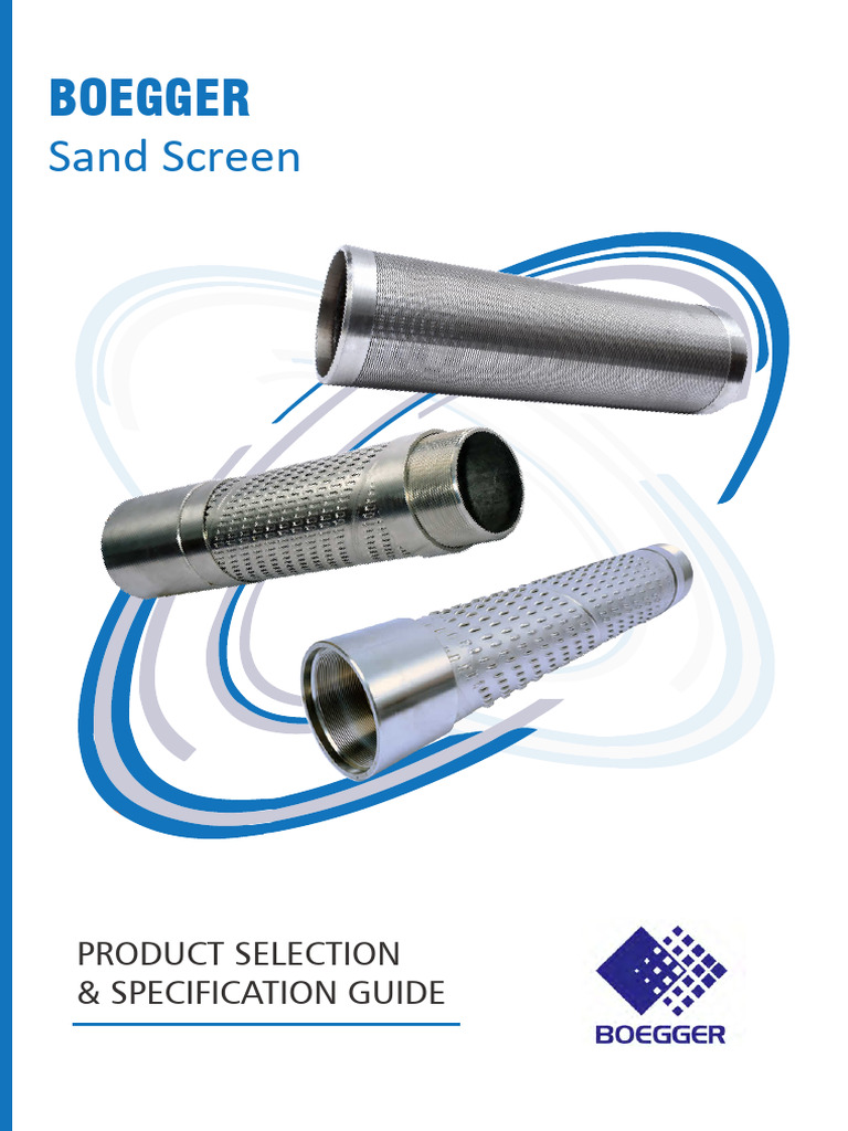 Sand Screen Selection and Specifications | PDF | Filtration ...