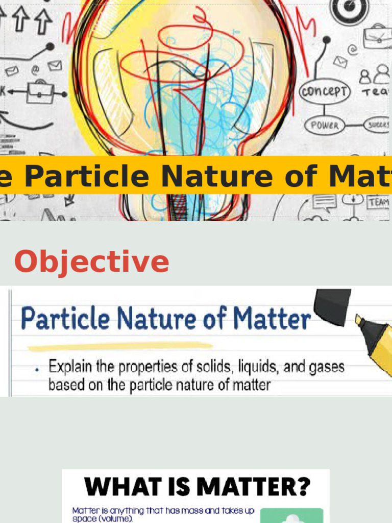 Q3 W1 2 Particle Nature of Matter | PDF