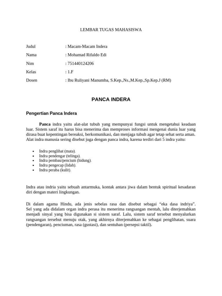 Lembar Tugas Mahasiswa, Rivaldo Edi | PDF