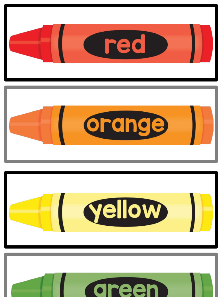 Crayon Color Posters | PDF
