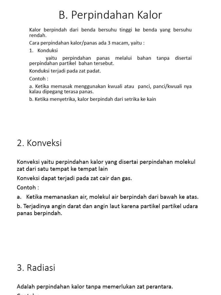 Bab 5. Kalor Dan Perpindahannya | PDF