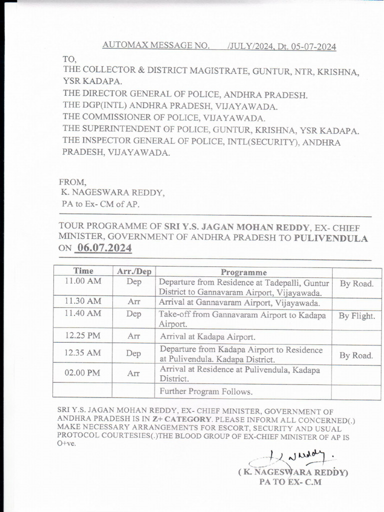 06.07.2024 EX CM Schedule | PDF