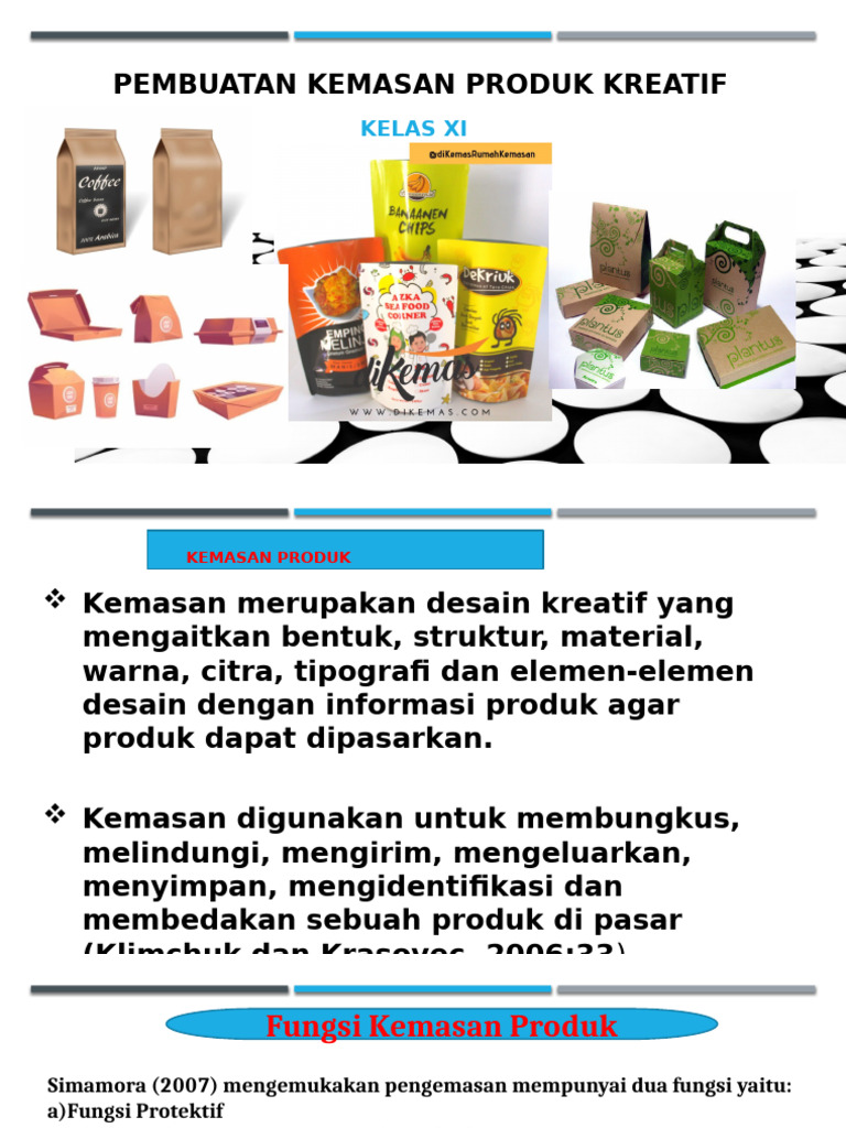 Pembuatan Kemasan Produk Kreatif | PDF