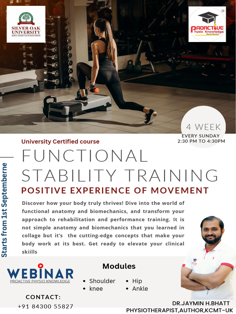 Functional Stability Training Course | PDF | Ankle | Physical Therapy