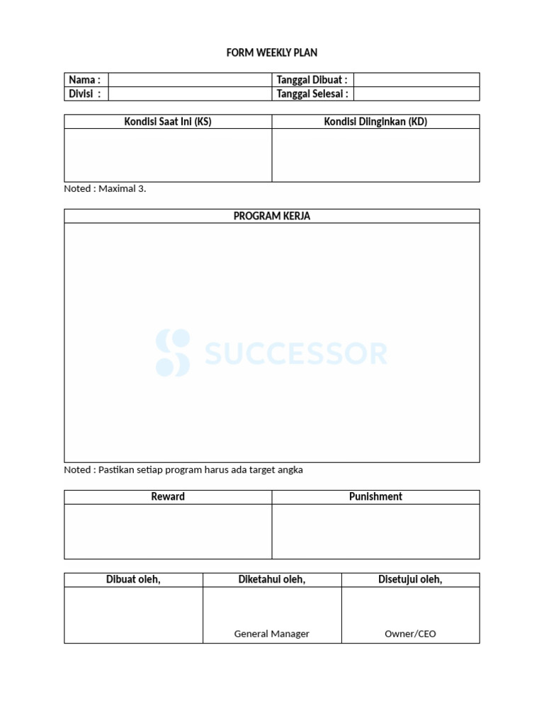 FORM KERJA - Aii Collection | PDF