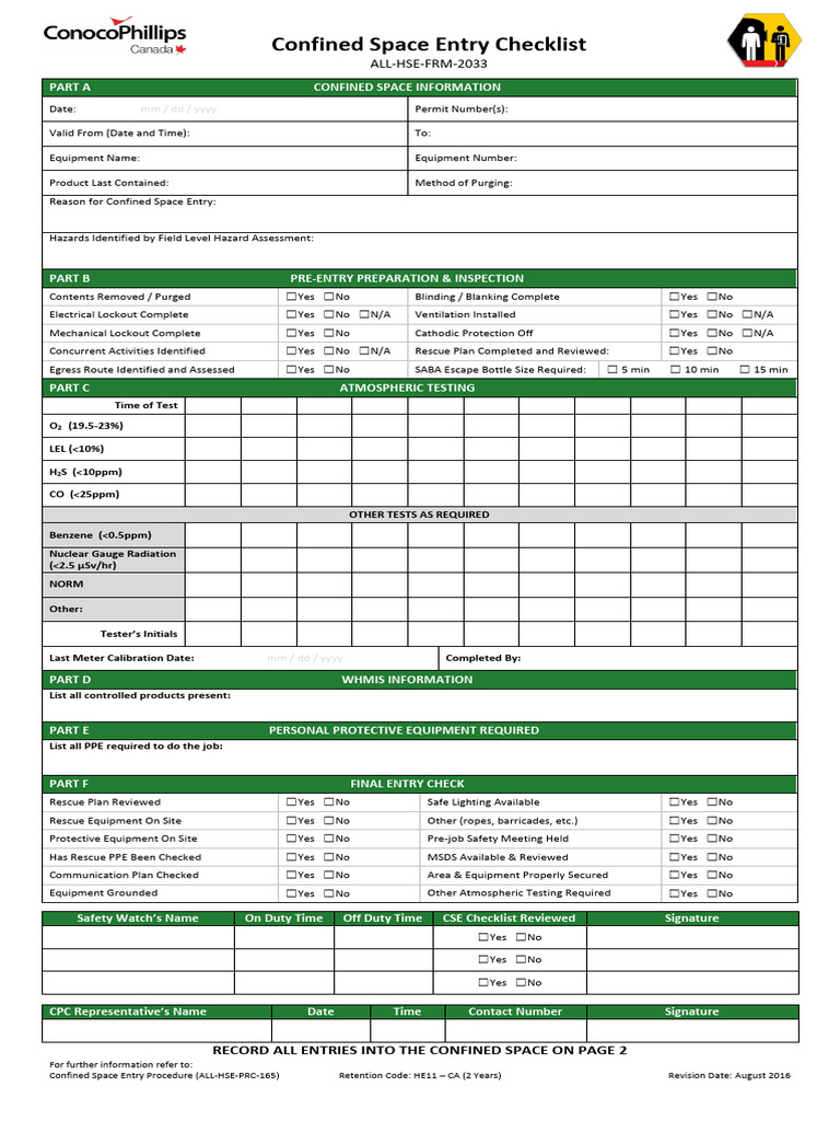 confined-space-entry-checklist | PDF