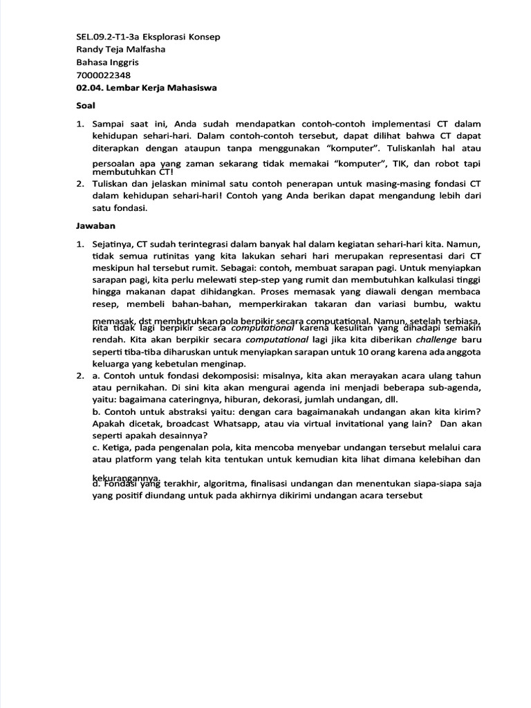 PDF Sel092 t1 3a Eksplorasi Konsep Compress | PDF PDF Sel092 t1 3a Eksplorasi Konsep Compress | PDF
