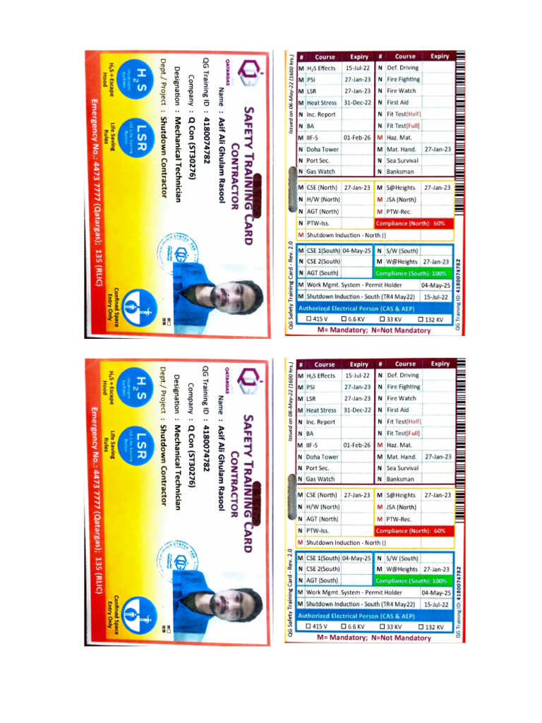 Safety Pass QG | PDF