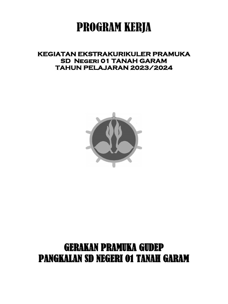 Program Kerja Pramuka | PDF
