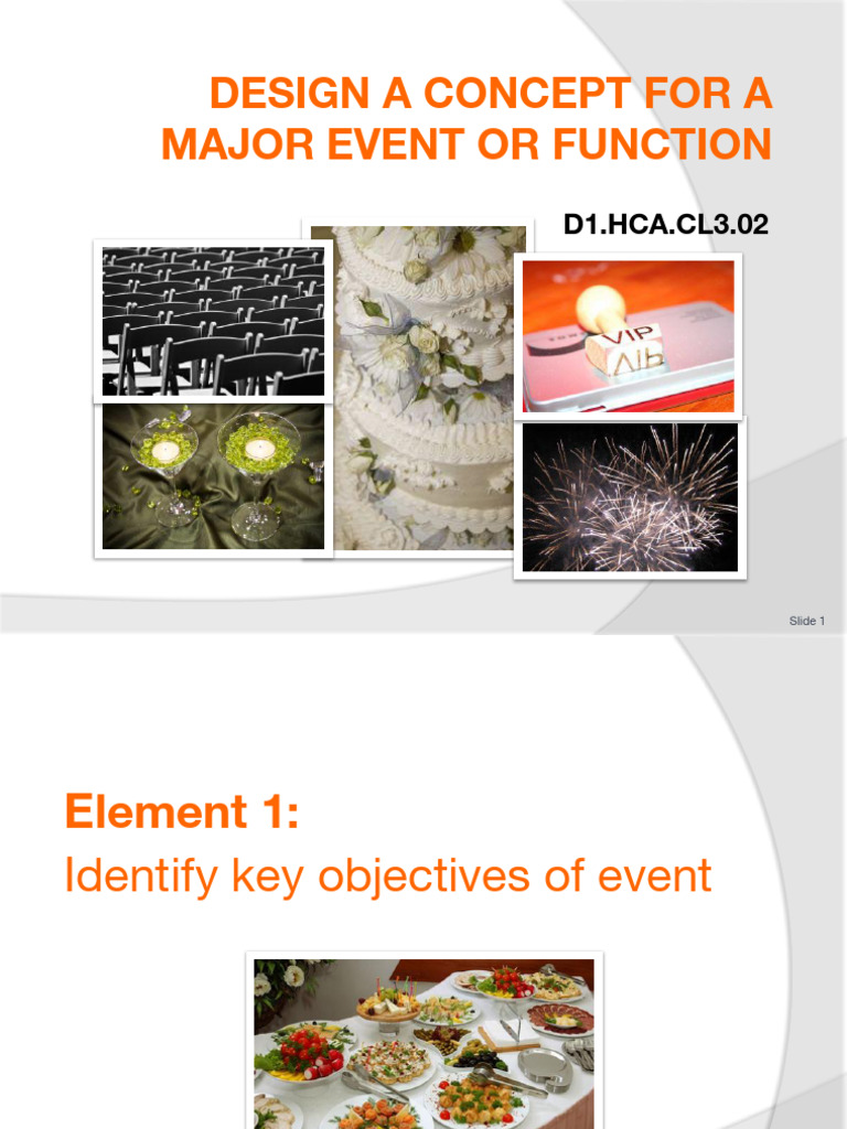 Events Management - Design Concept | PDF | Menu | Business