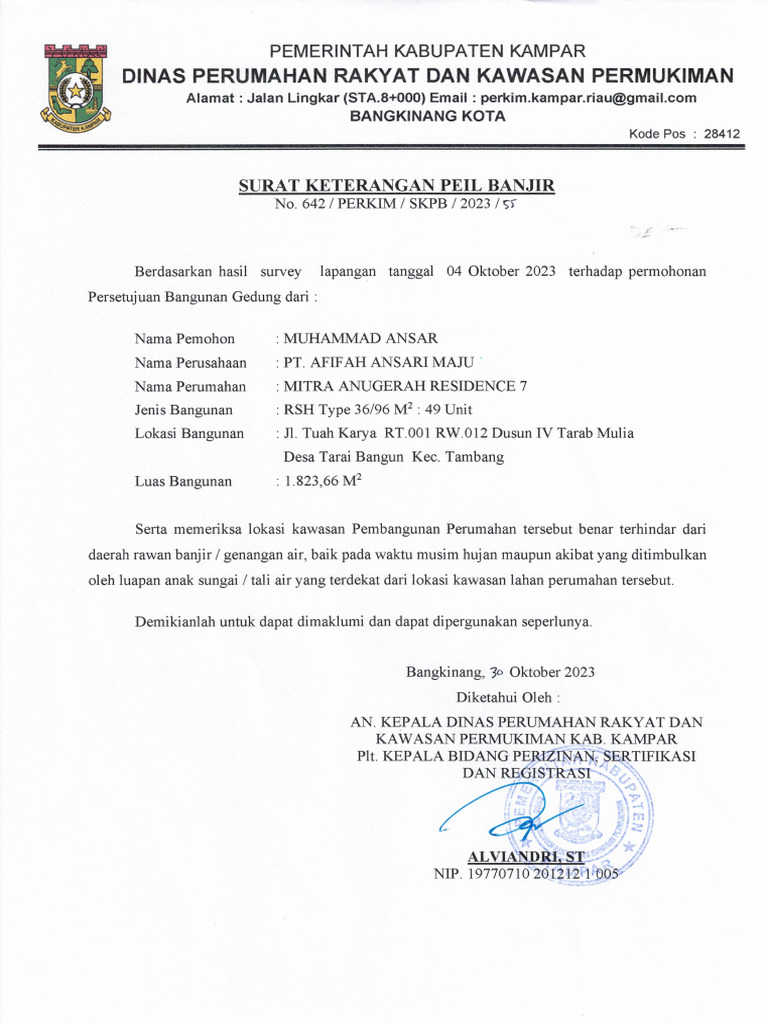 Peil Banjir Type 36 Mitra 7 | PDF