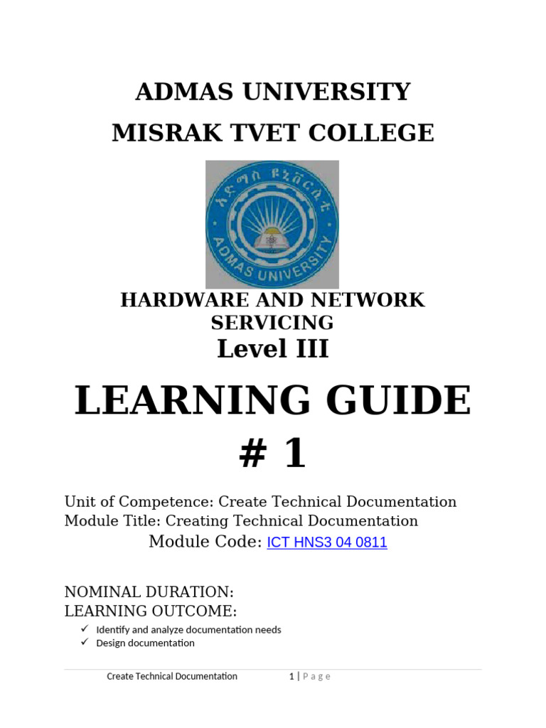 Creating Technical Documentation | PDF