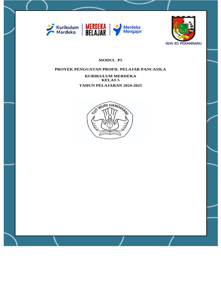 MODUL PROYEK P5 KELAS 5 OK | PDF