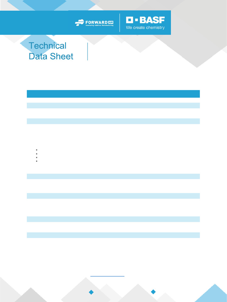 ForwardAM Ultrafuse 316L Technical Data Sheet TDS | PDF