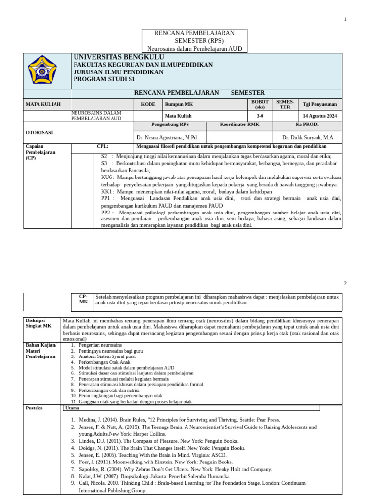 RPS Neurosains | PDF