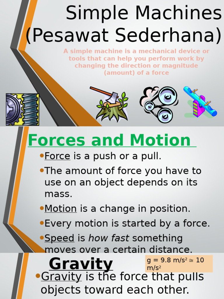 Physics-Simple Machine Gr. 8 | PDF