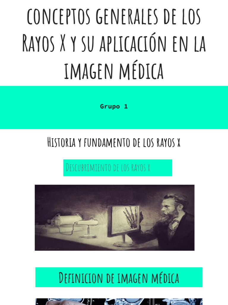 Conceptos Generales de Los Rayos X y Su Aplicación en La Imagen | PDF