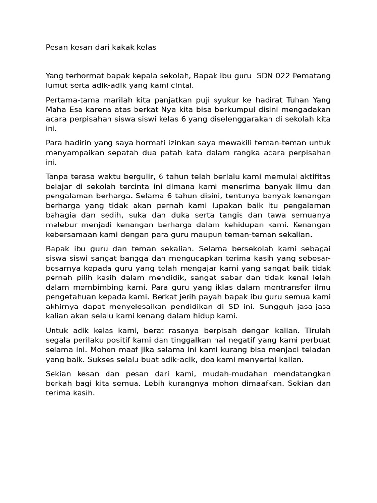 Yang Terhormat Bapak Kelapa Sekolah | PDF