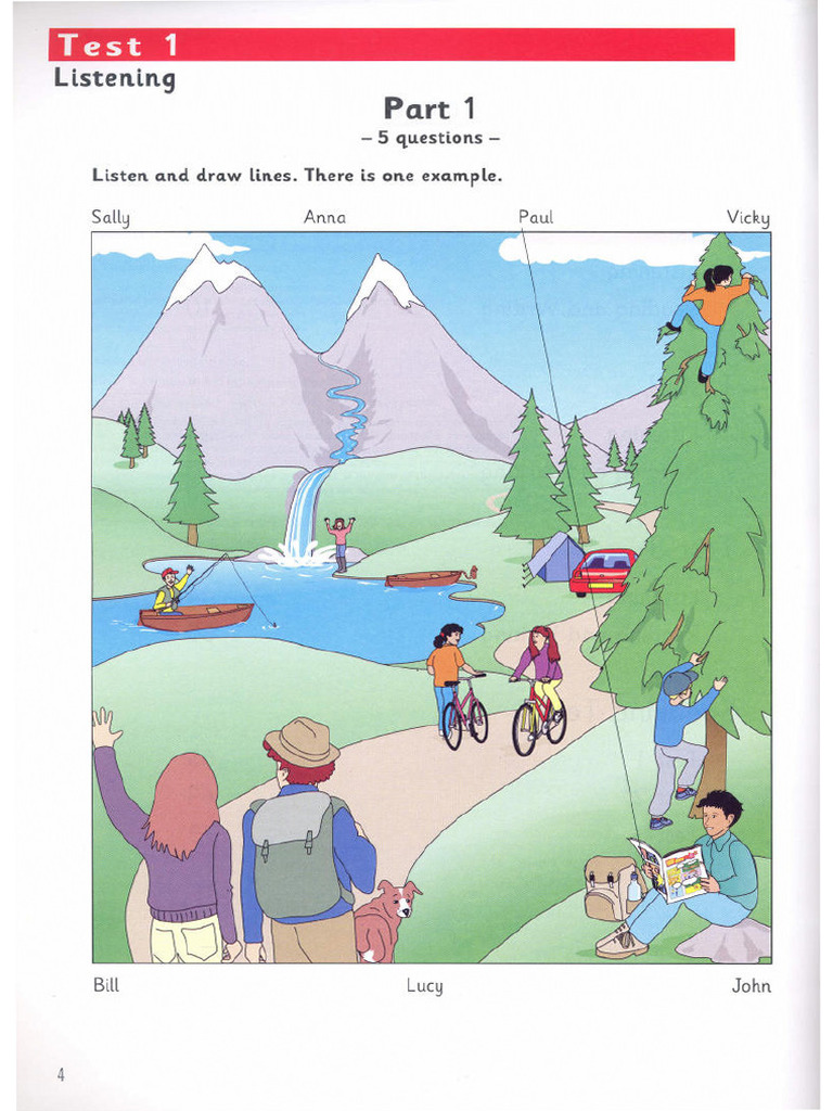 Movers 8 - Test 1 | PDF