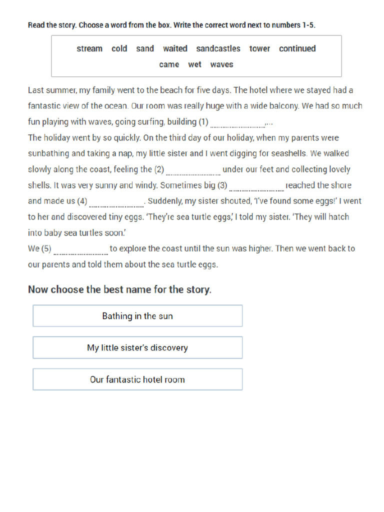 Flyers - Reading and Writing Part 3 | PDF