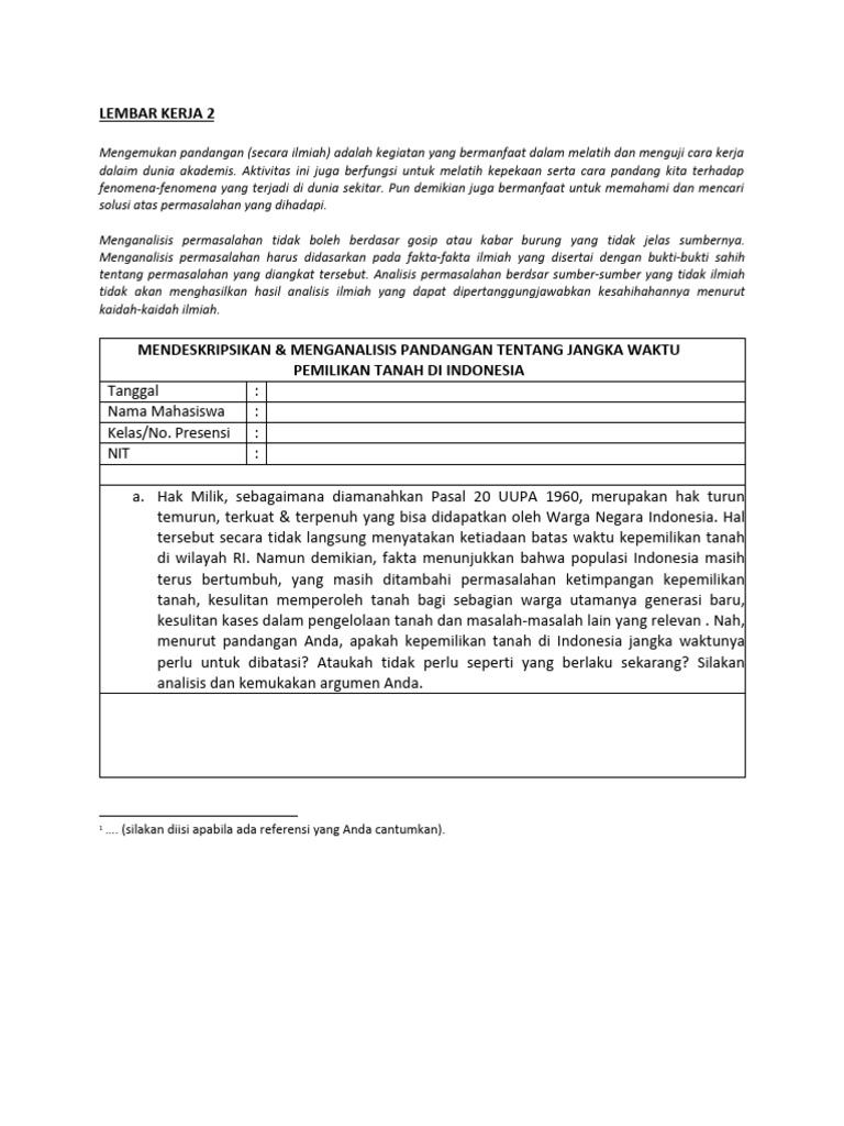 Lembar Kerja 2 - MK IP4T | PDF