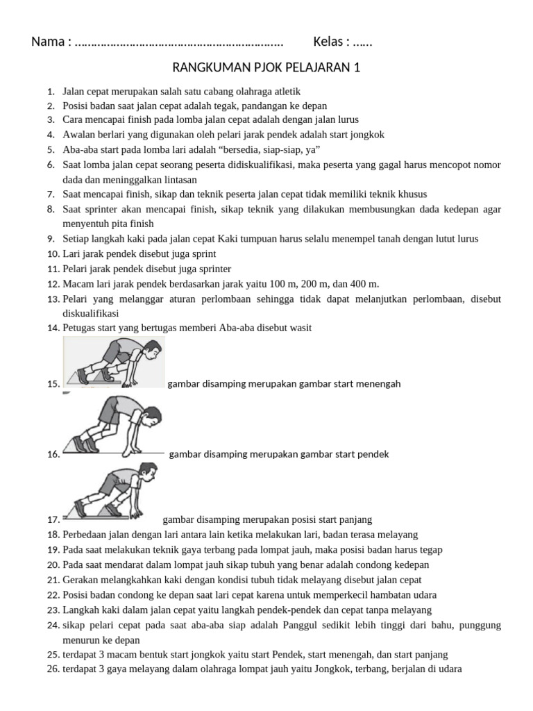 Rangkuman Dan Pra Sumatif | PDF